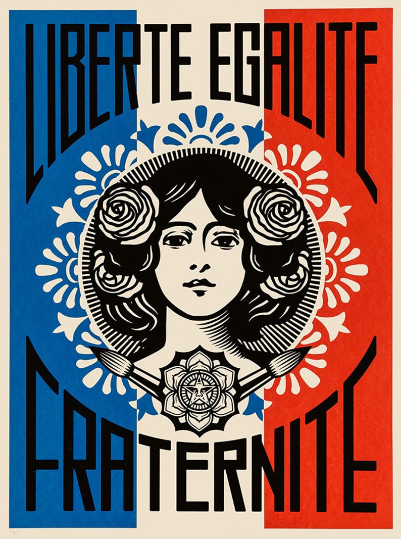 Liberte Egalite Fraternite-canvas Poster Wall Decor - Etsy