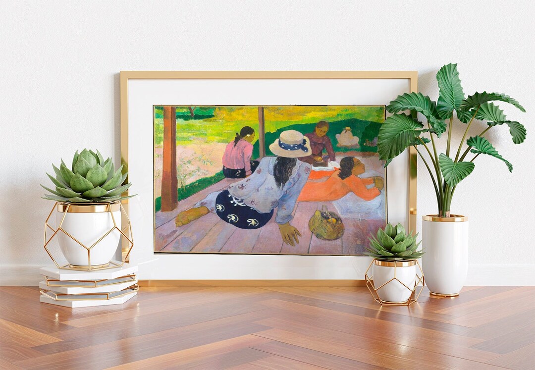 Paul Gauguin's the Siesta | Canvas Poster | Post-impressionist Wall ...