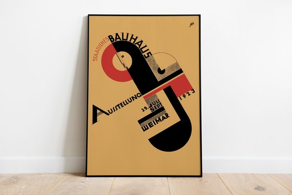 Bauhaus 1923 Exhibition Poster Joost Schmidt /canvas Poster | Etsy