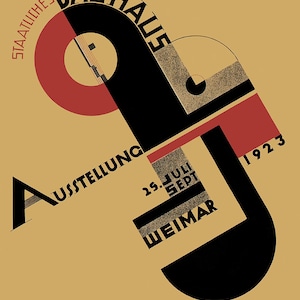 Bauhaus 1923 Exhibition Poster Joost Schmidt /digital Download ...