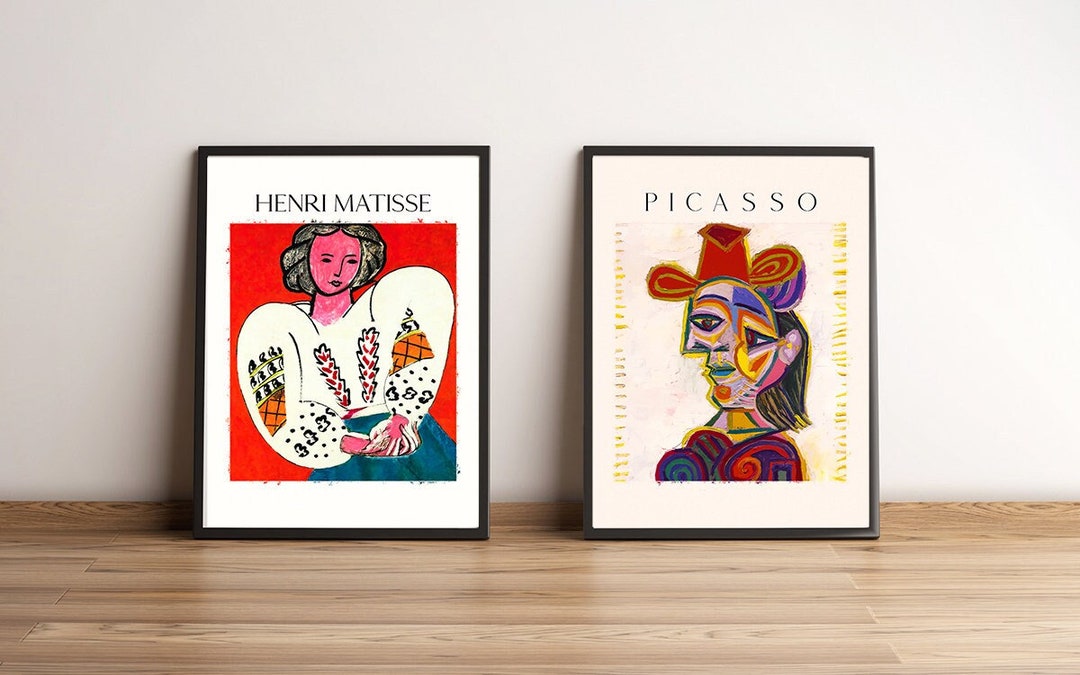 Famous Artist Canvas Prints | Picasso & Matisse Style | Modern Wall Art ...