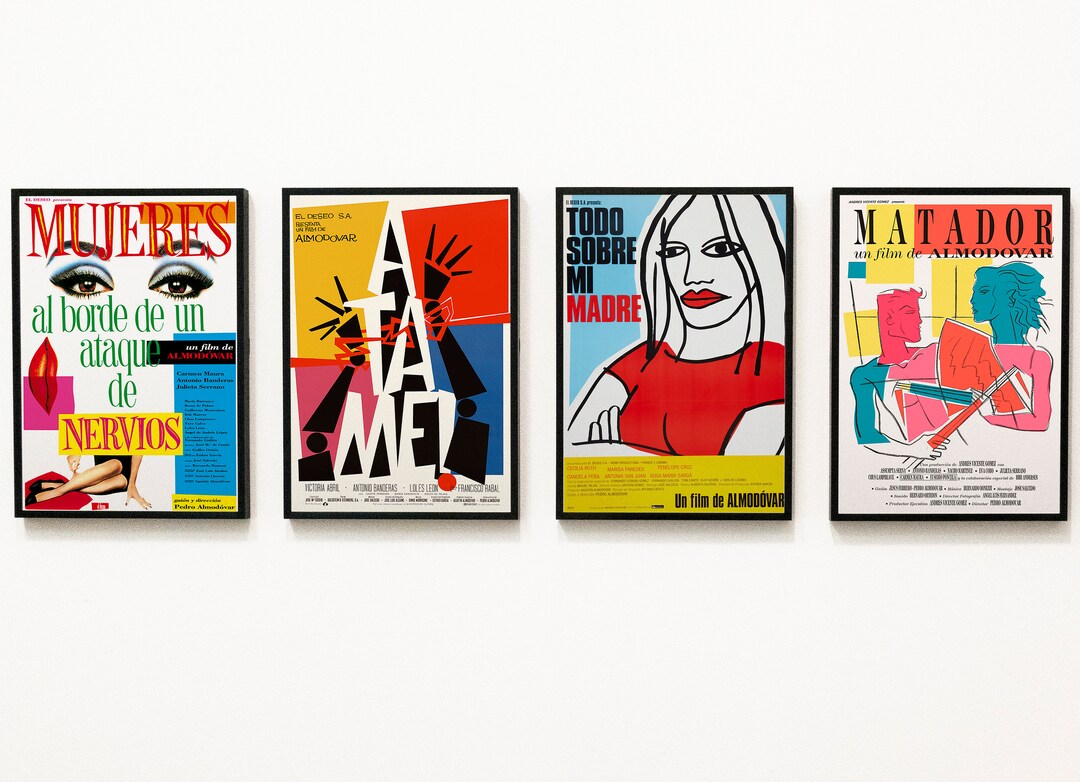 Cinema- Almodovar Set Movie Poster - Pedro Almodovar Movie Poster ...