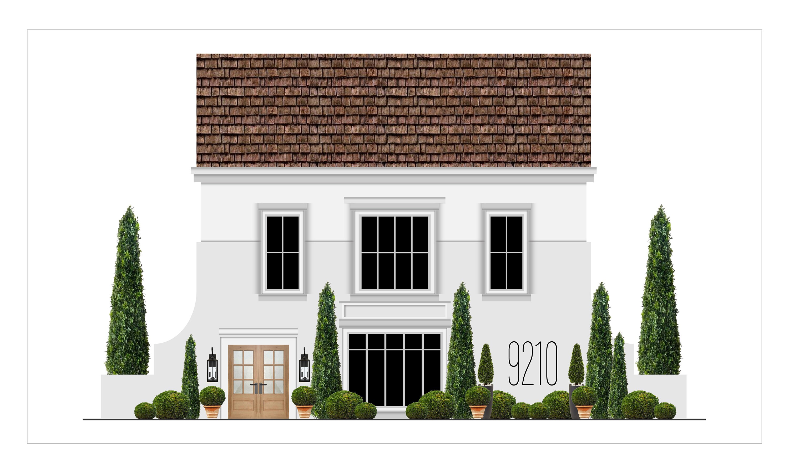 Custom Home Rendering - Etsy