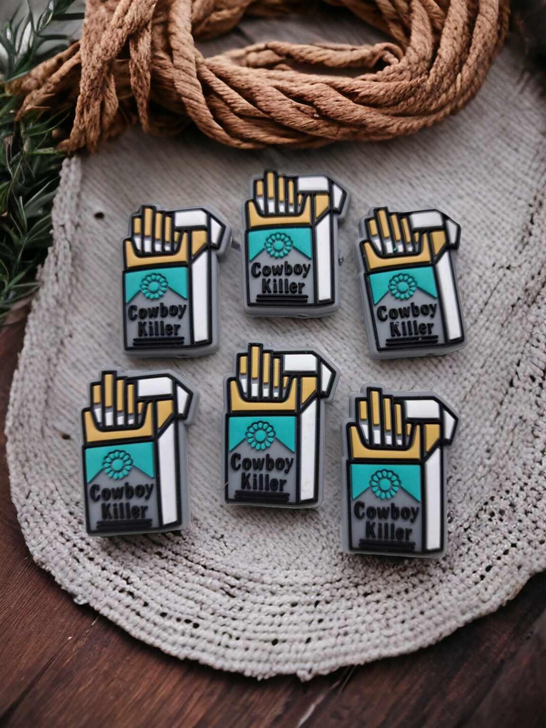 Cowboy Killer: Cigarette Pack With Turquoise Silicone Focal Bead 0712 ...