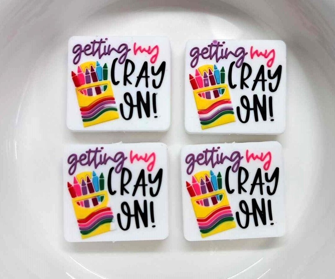 Getting My Cray On!: Crayon Box Silicone Focal Bead - 1298 - Etsy