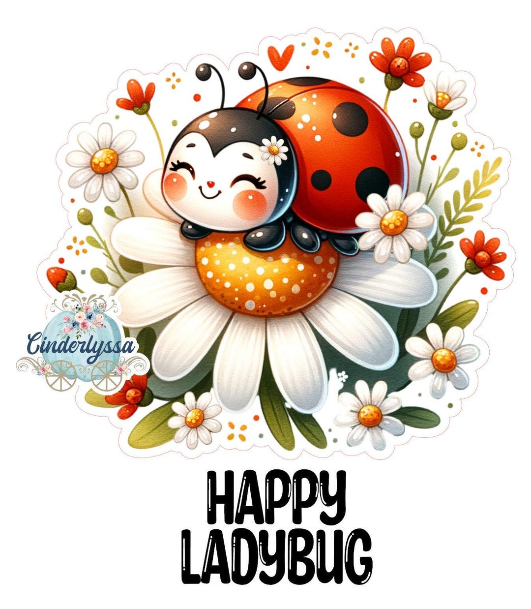 Happy Ladybug Cardstock Silicone Mold, Aroma Bead Molds, Premium ...