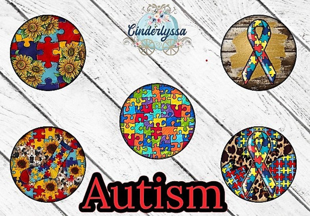 3 Inch Round Autism Awareness Cardstock Only for Freshies: - Etsy