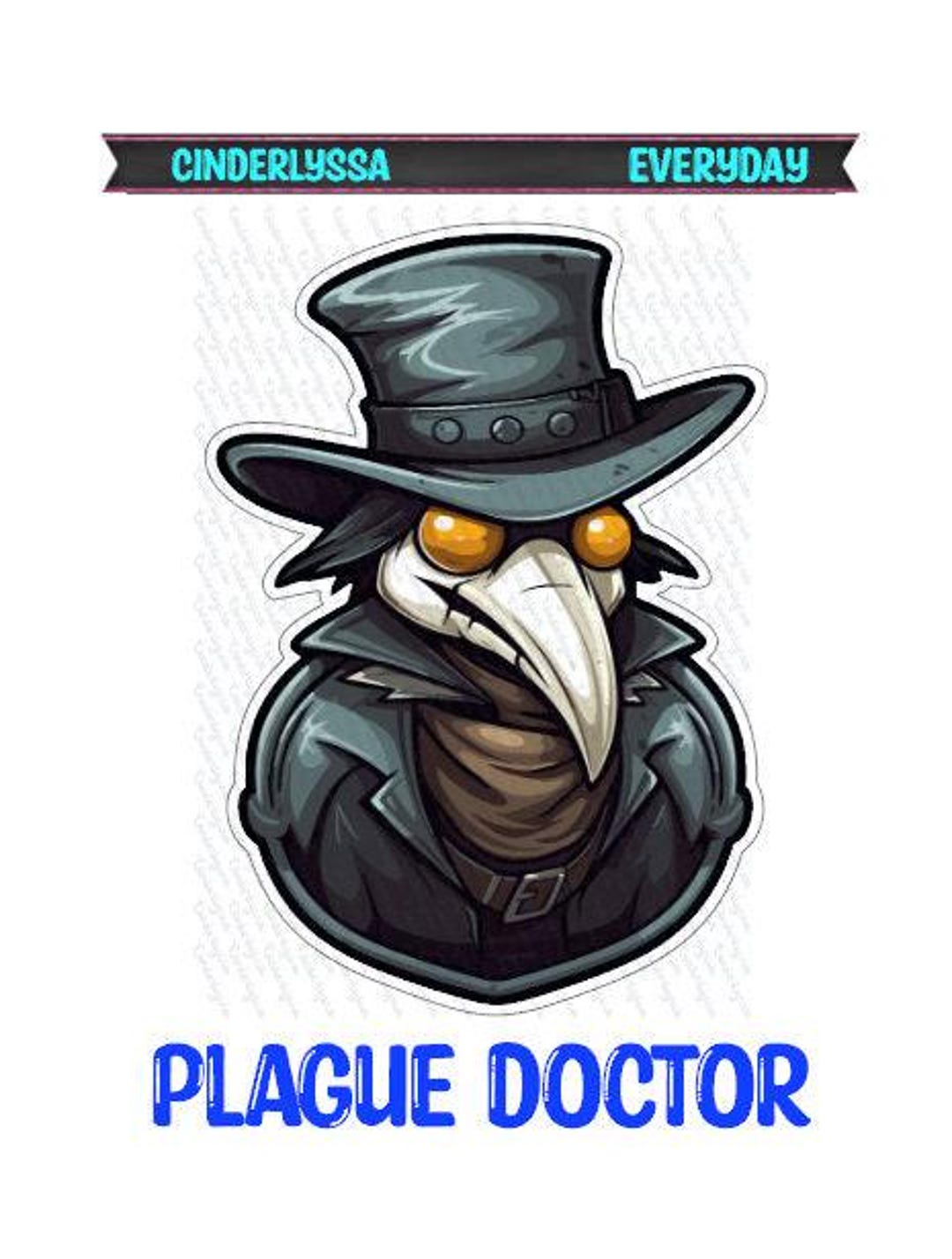 Plague Doctor: Chibi Character Cardstock Silicone Mold, Aroma Bead ...