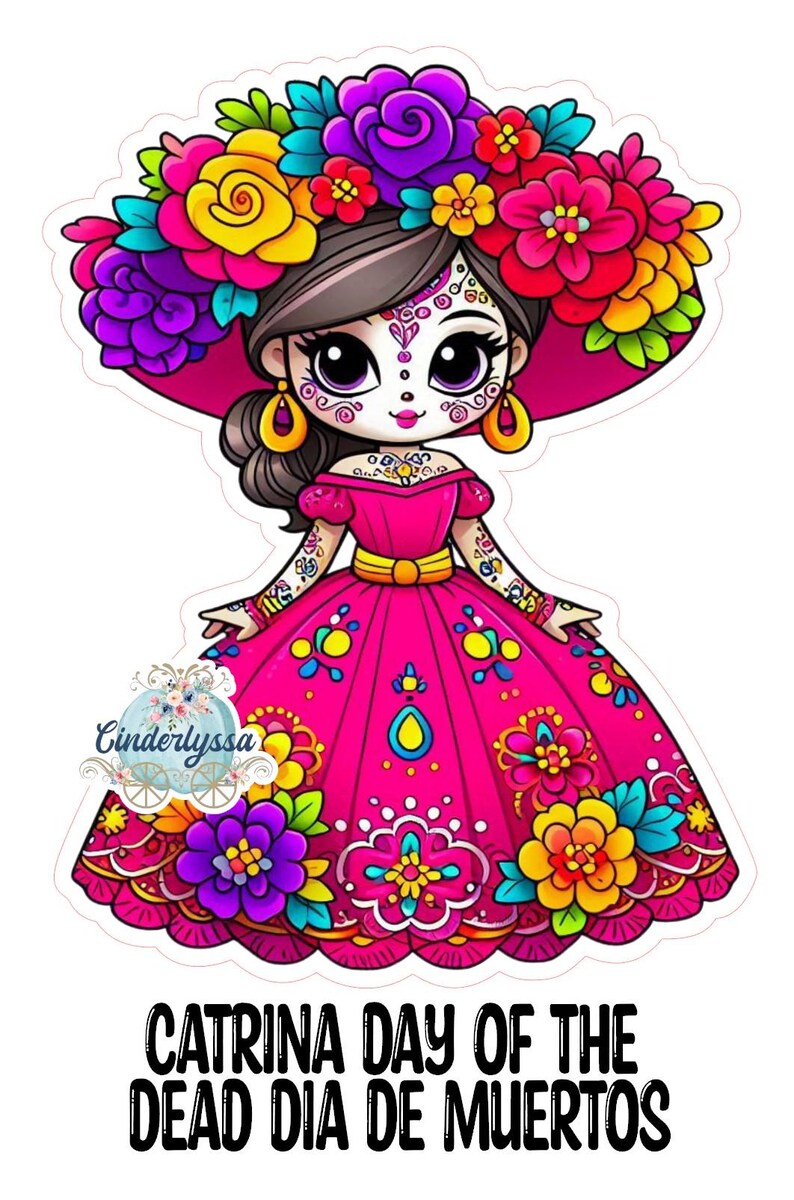 Catrina Day of the Dead Dia De Muertos Cardstock Silicone Mold, Aroma ...