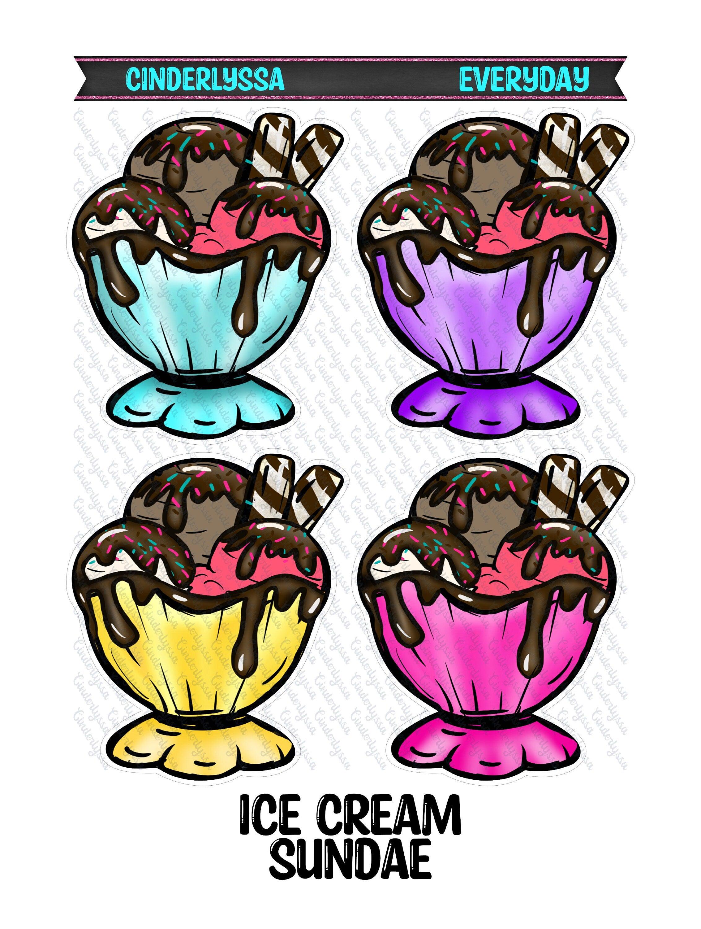 Ice Cream Sundae & Sherbet in Bowl Cardstock Silicone Mold, for Aroma ...