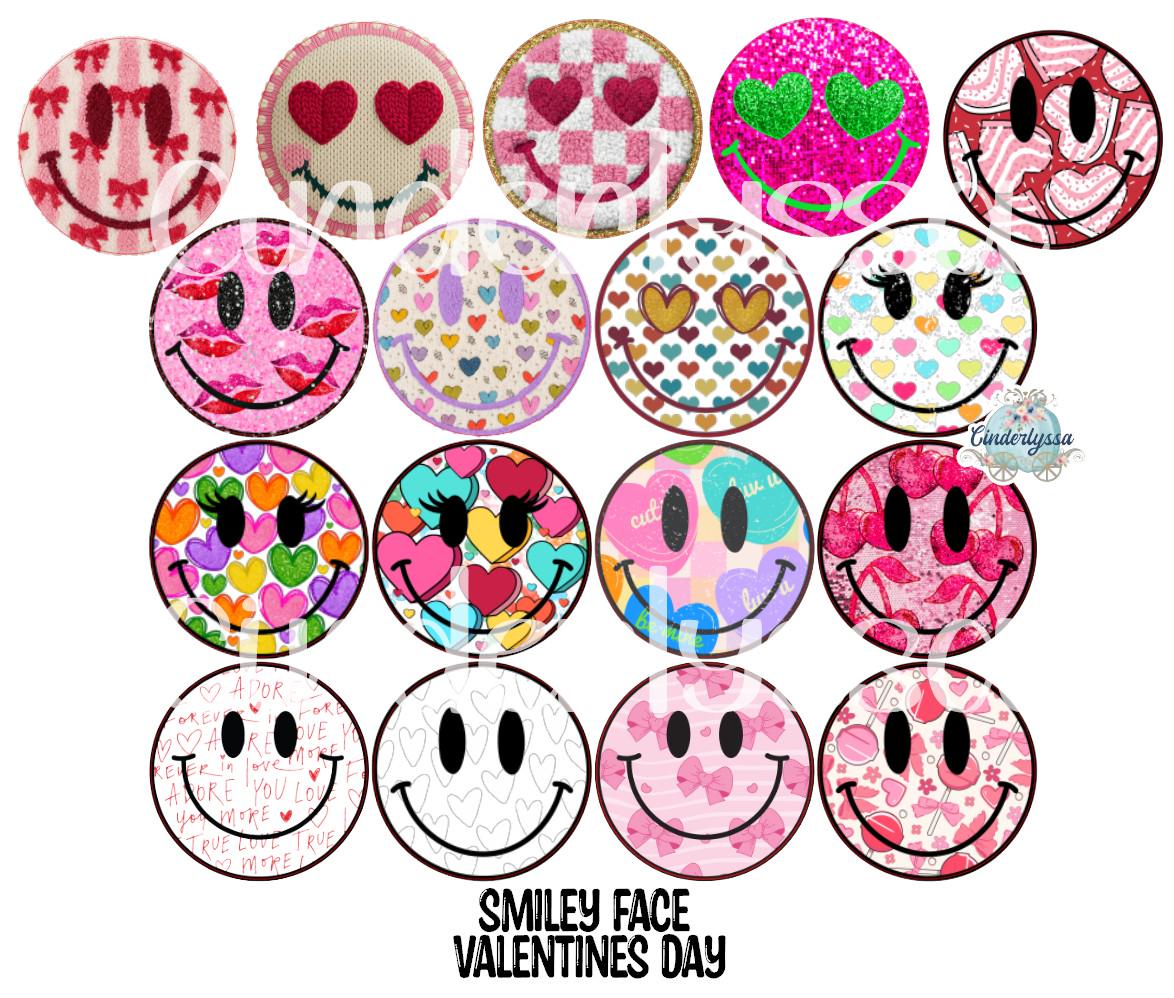 3 Inch Round Smiley Face: Valentines Day Cardstock Only for Freshies ...
