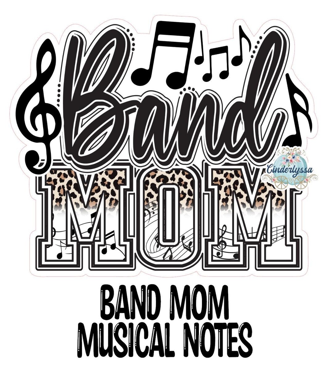 Band Mom Musical Notes Cardstock Silicone Mold, Aroma Bead Molds ...