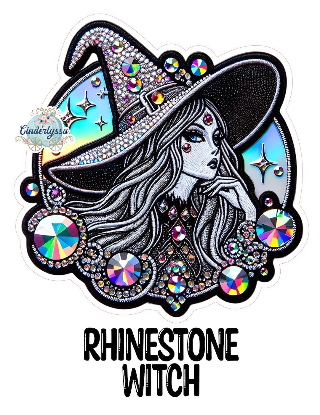Rhinestone Witch Cardstock Silicone Mold, Aroma Bead Molds, Car ...