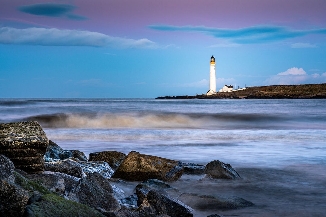 Scurdie Ness Lighthouse Scotland Fine Art Print - Etsy