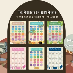 The Prophets in Islam | Digital Print | Includes 6 Different Prints ...