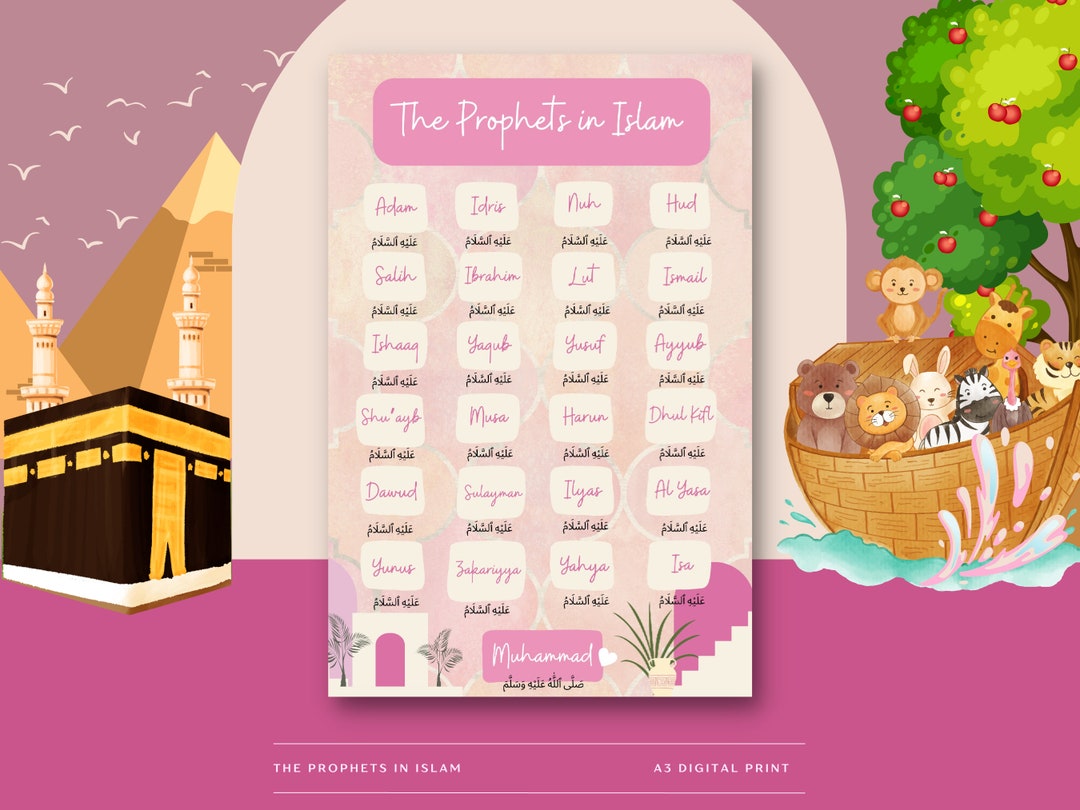 Prophets in Islam Print Prophets Print Islamic Print - Etsy