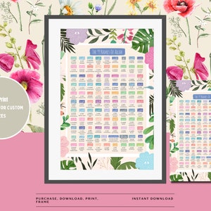 99 Names of Allah Print: Islamic Art, Asma Ul Husna (digital Download ...
