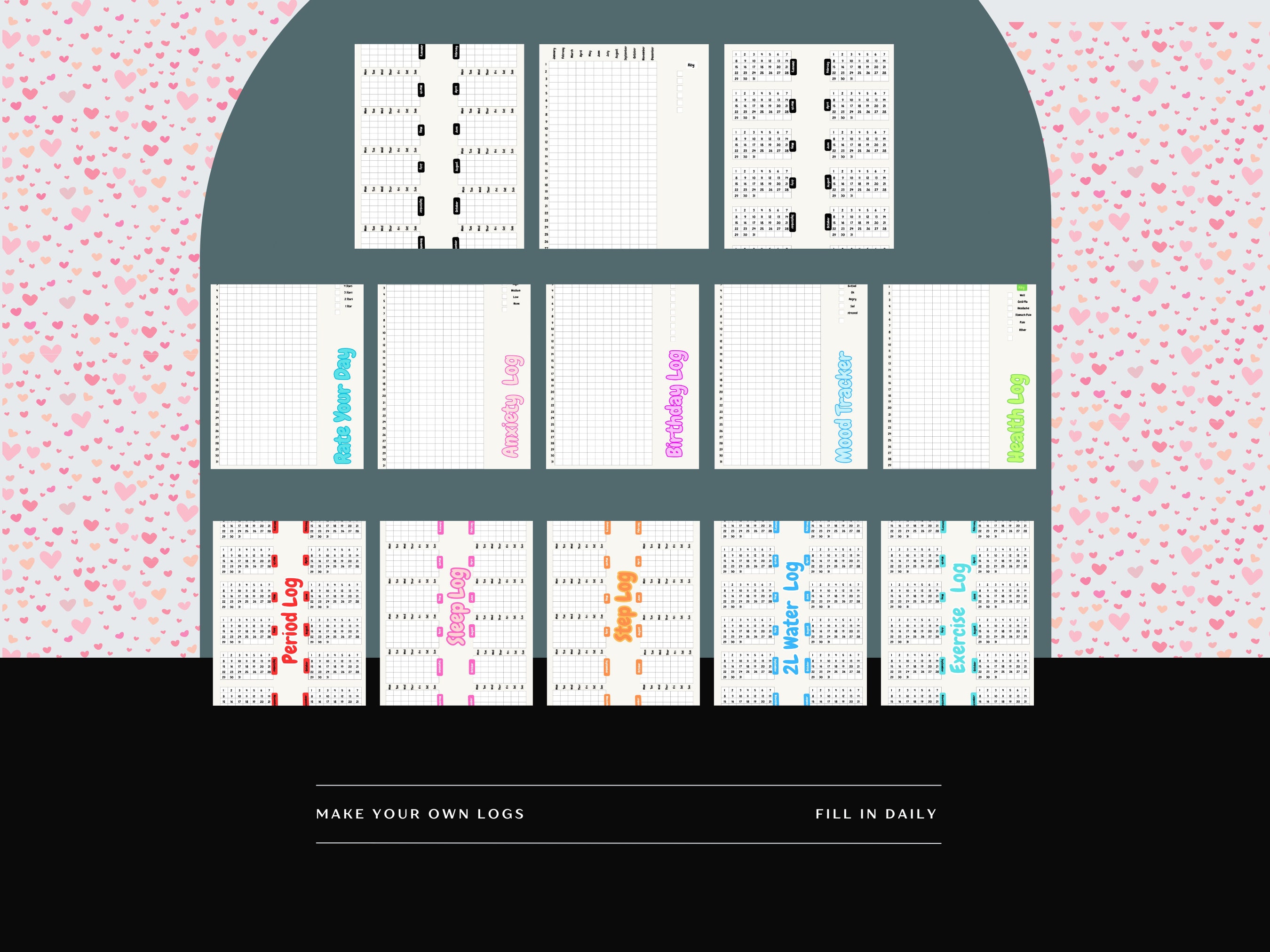 Yearly Bullet Journal | Digital | Pre-made | Printable - Etsy