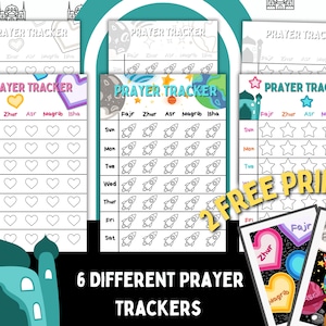 Muslim Children's Prayer Tracker, Salah Tracker Printable, Prayer Chart ...