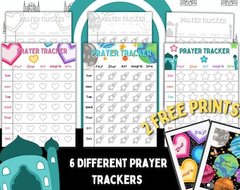 Monthly Muslim Children's Prayer Tracker, Salah Tracker Printable ...