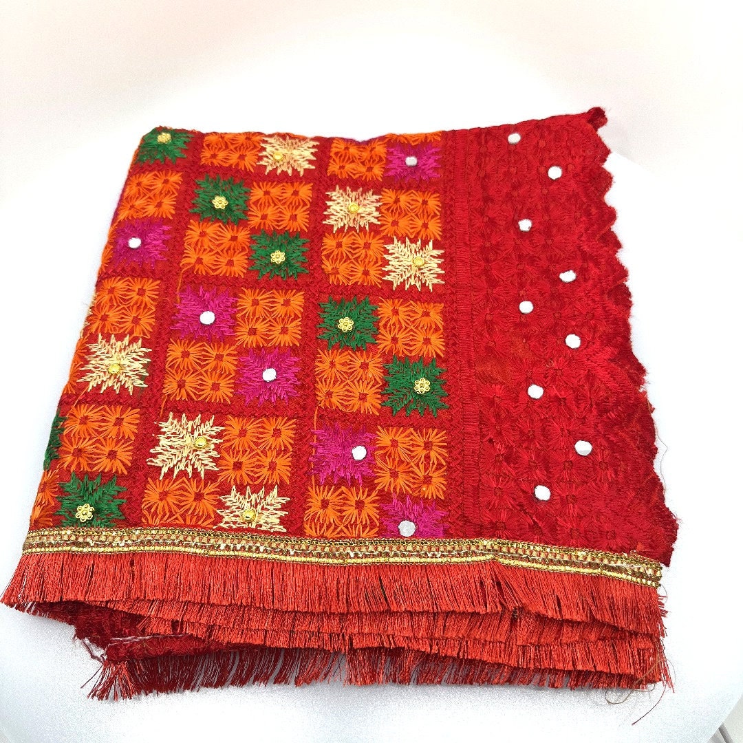 Beautiful Phulkari Dupatta With Different Patterns - Etsy