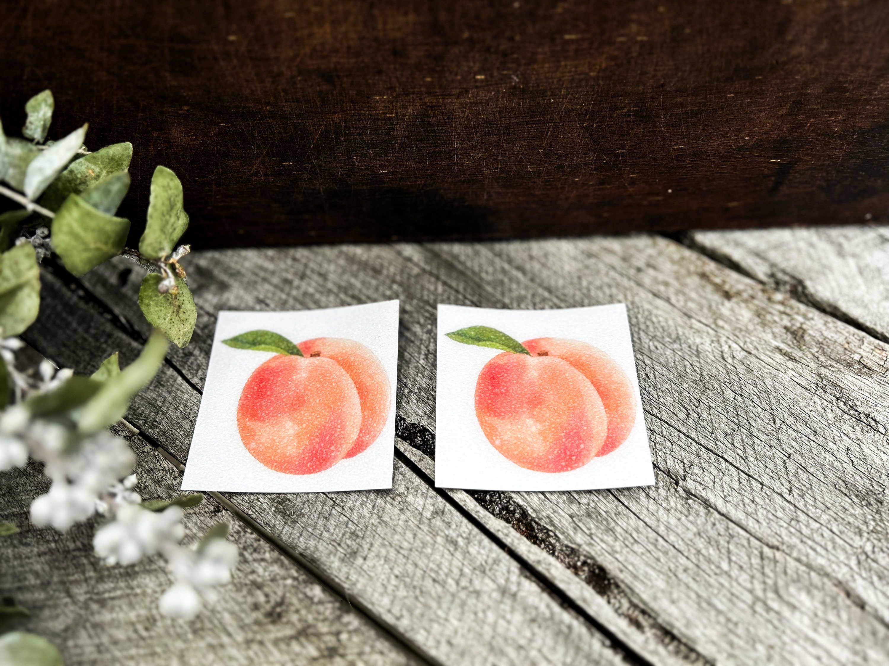 SINGLE Sticker Peach Fruit Bath Stickers Non-slip Safety for Kids Cute ...