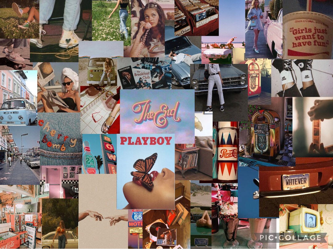 Retro Aesthetic Photo Wall Collage - 60 Physical Prints - Etsy