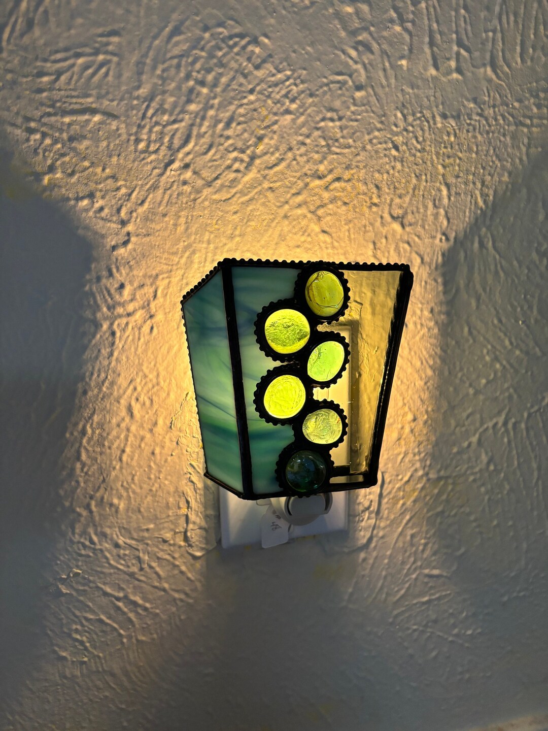 Lava Lamp 6 3 Sided Stained Glass Night Light Rotating Base Option - Etsy