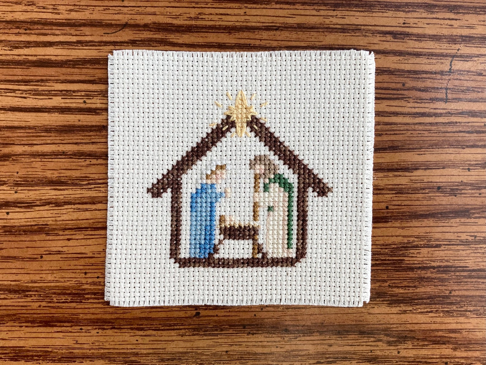 Small Nativity Cross Stitch Simple Nativity Cross Stitch Nativity Cross ...