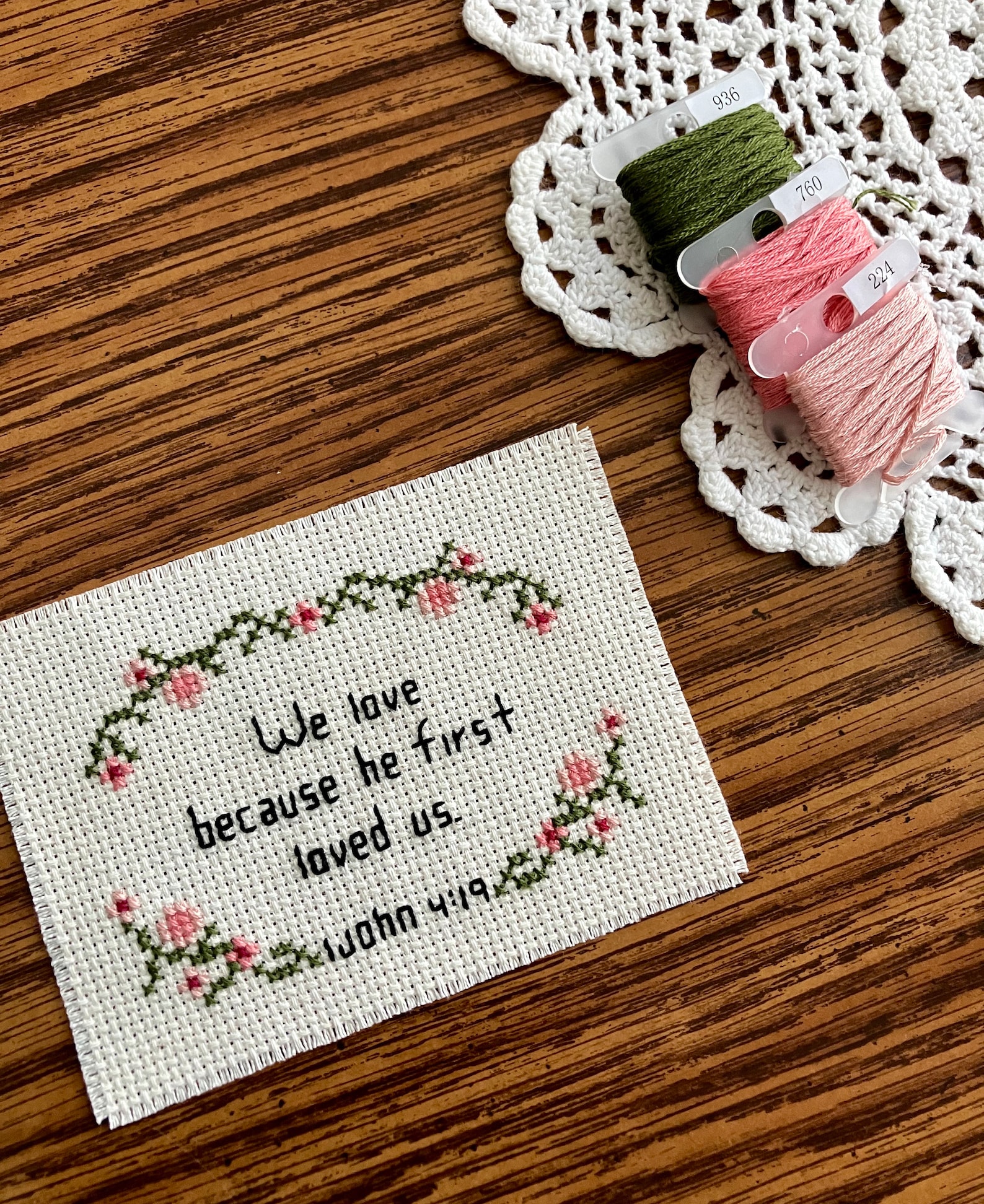 Simple Bible Verse Cross Stitch Pattern Bible Verse Love Cross Stitch ...