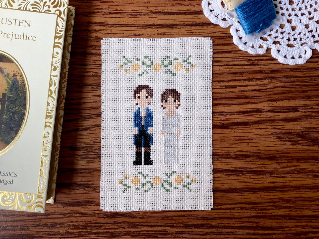 Pride and Prejudice Cross Stitch Pattern: Darcy & Elizabeth (PDF) - Etsy