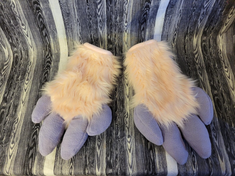 Fursuit Handpaws - Pink and Purple, Wickerbeast/dragon/dino Claws - Etsy