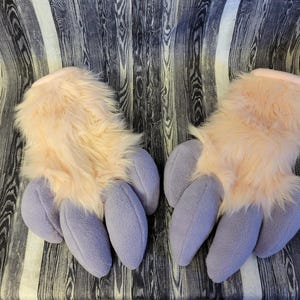 Fursuit Handpaws - Pink and Purple, Wickerbeast/dragon/dino Claws - Etsy