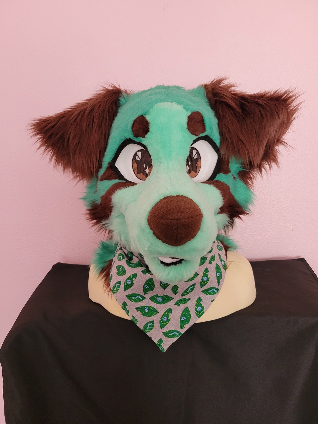Fursuit Bandana - Gray Bugs and Leaves - Etsy
