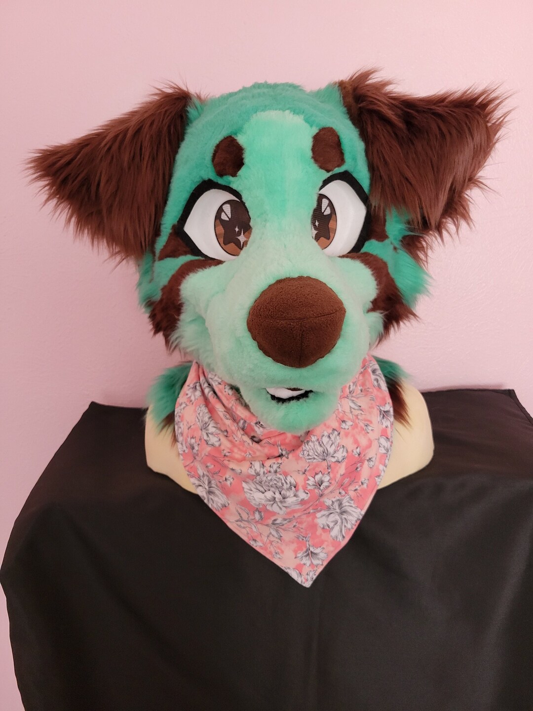 Fursuit Bandana - Pink Flowers - Etsy