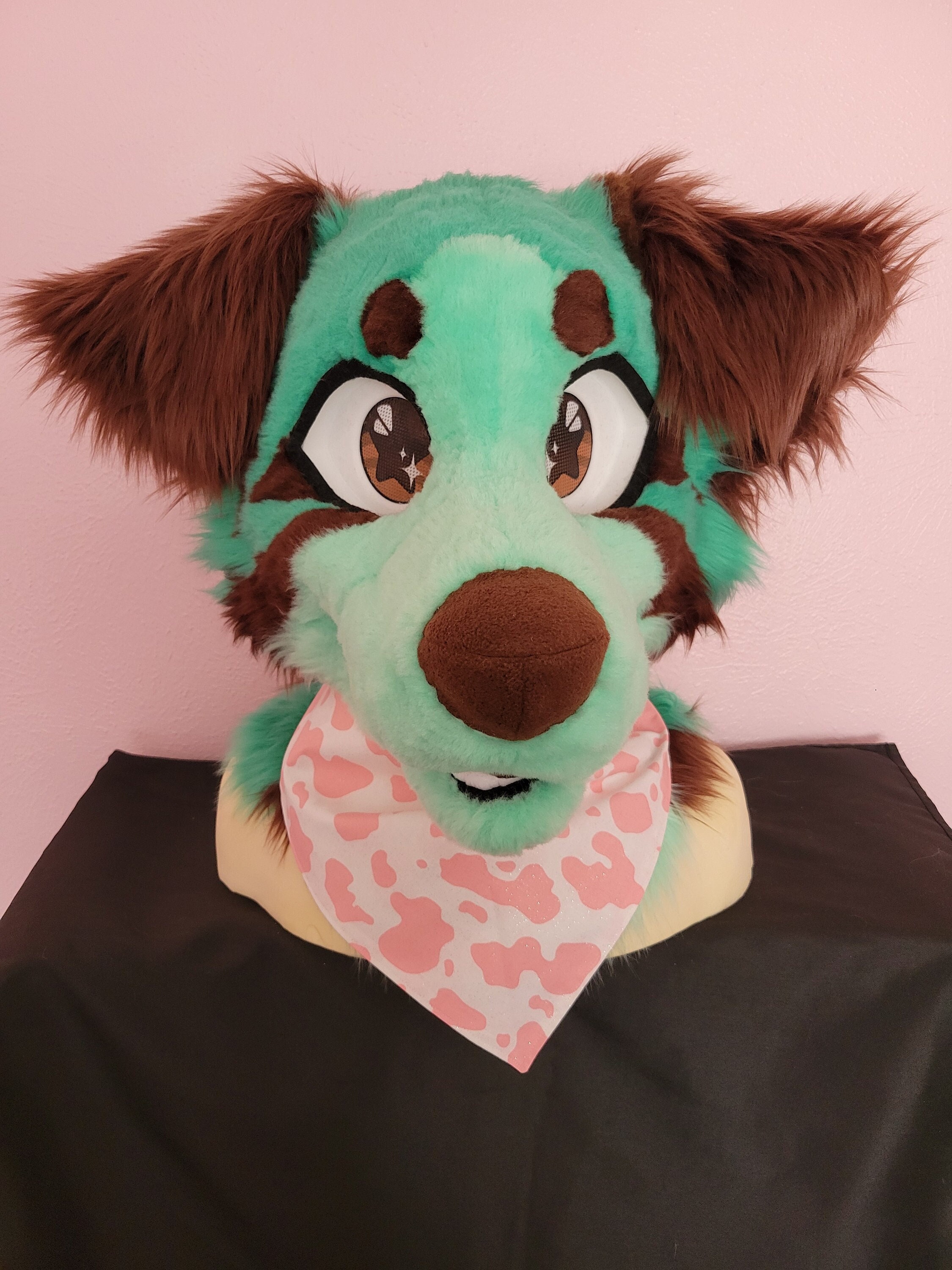 Fursuit Bandana - Sparkly Cow Print - Etsy