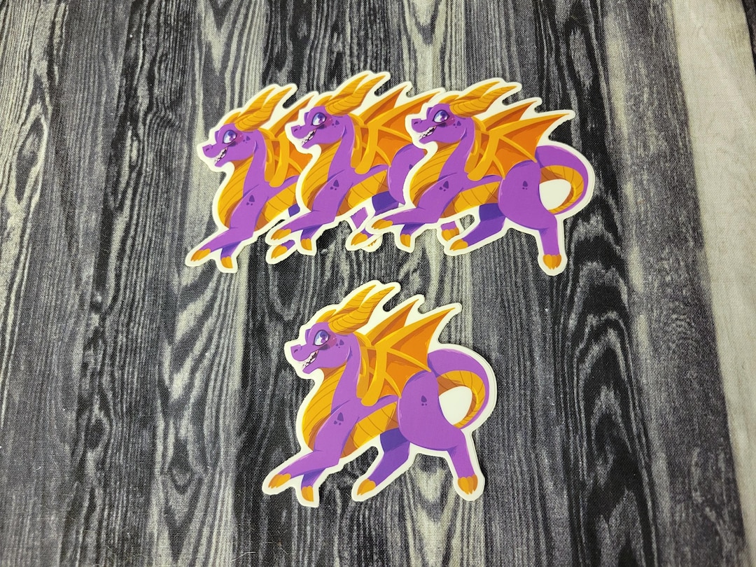 Spyro the Dragon Vinyl Sticker - Etsy