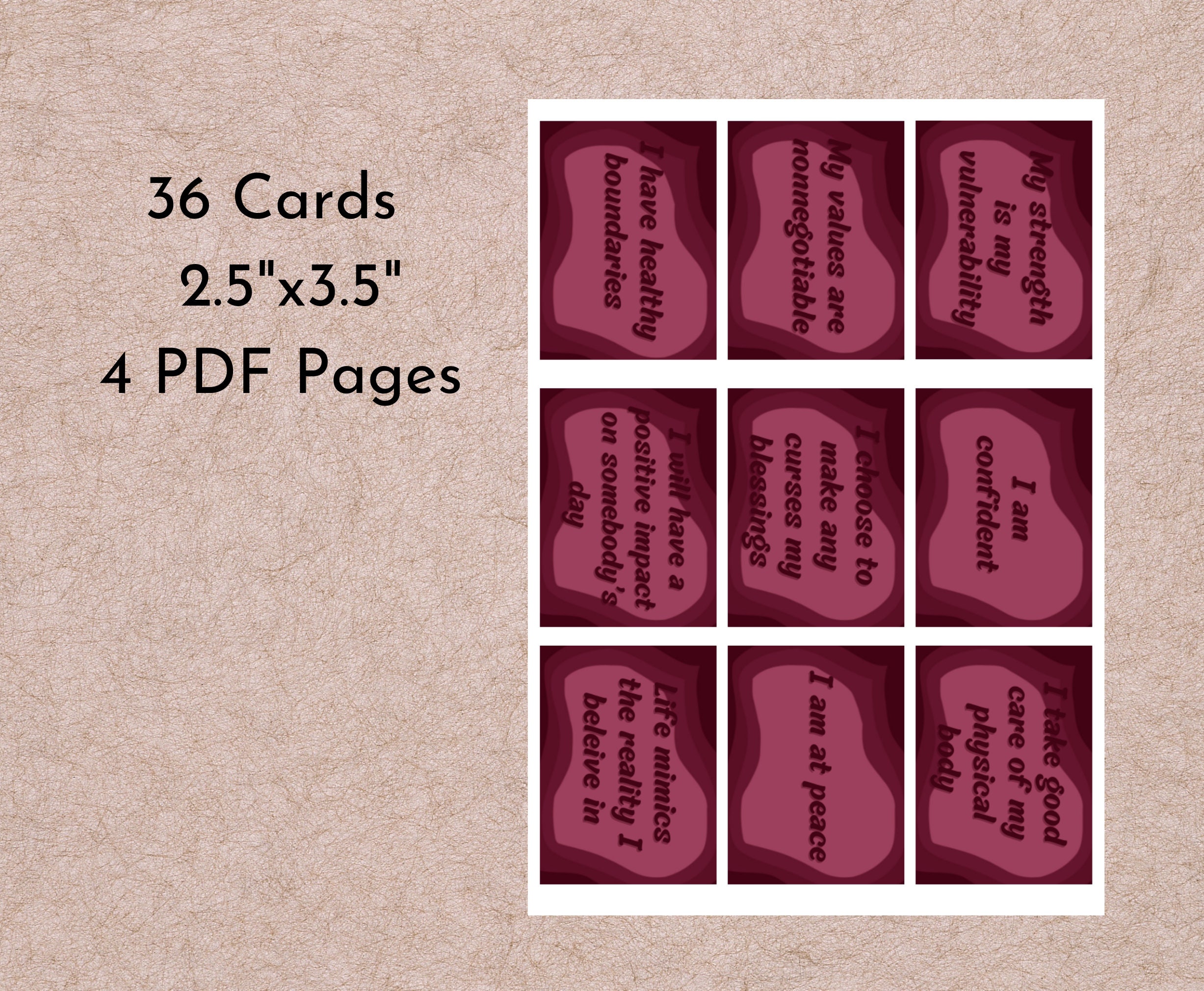 Printable "affirmations for Bravery" Cards - Etsy