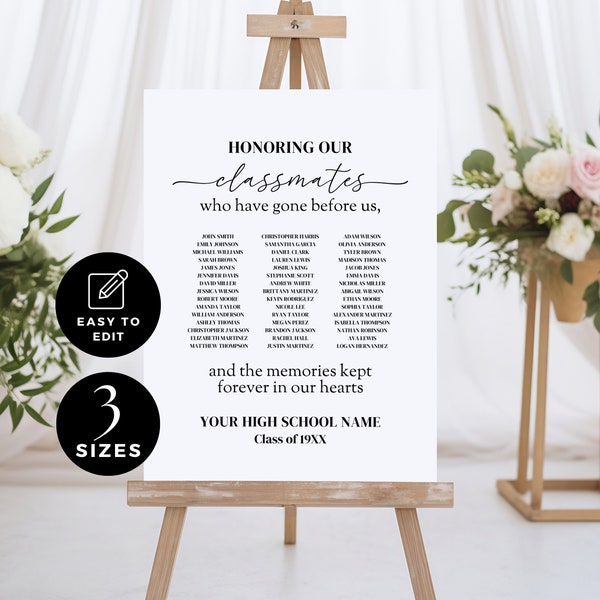 In Memory Board for Reunion - Etsy