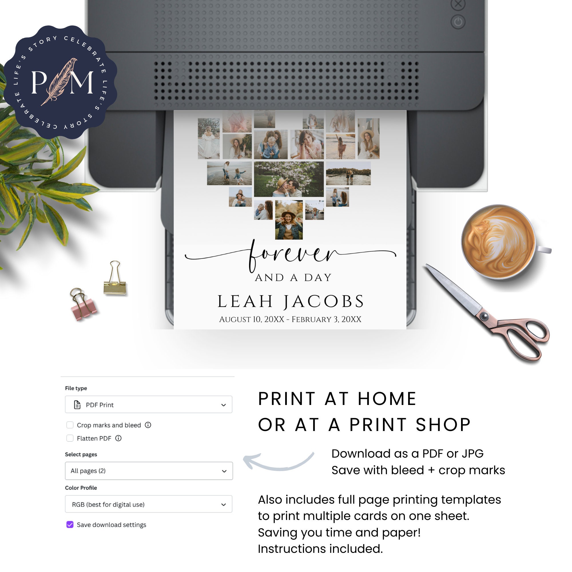 Share a Memory Card Template With Photo, Personalized Favorite Memory ...