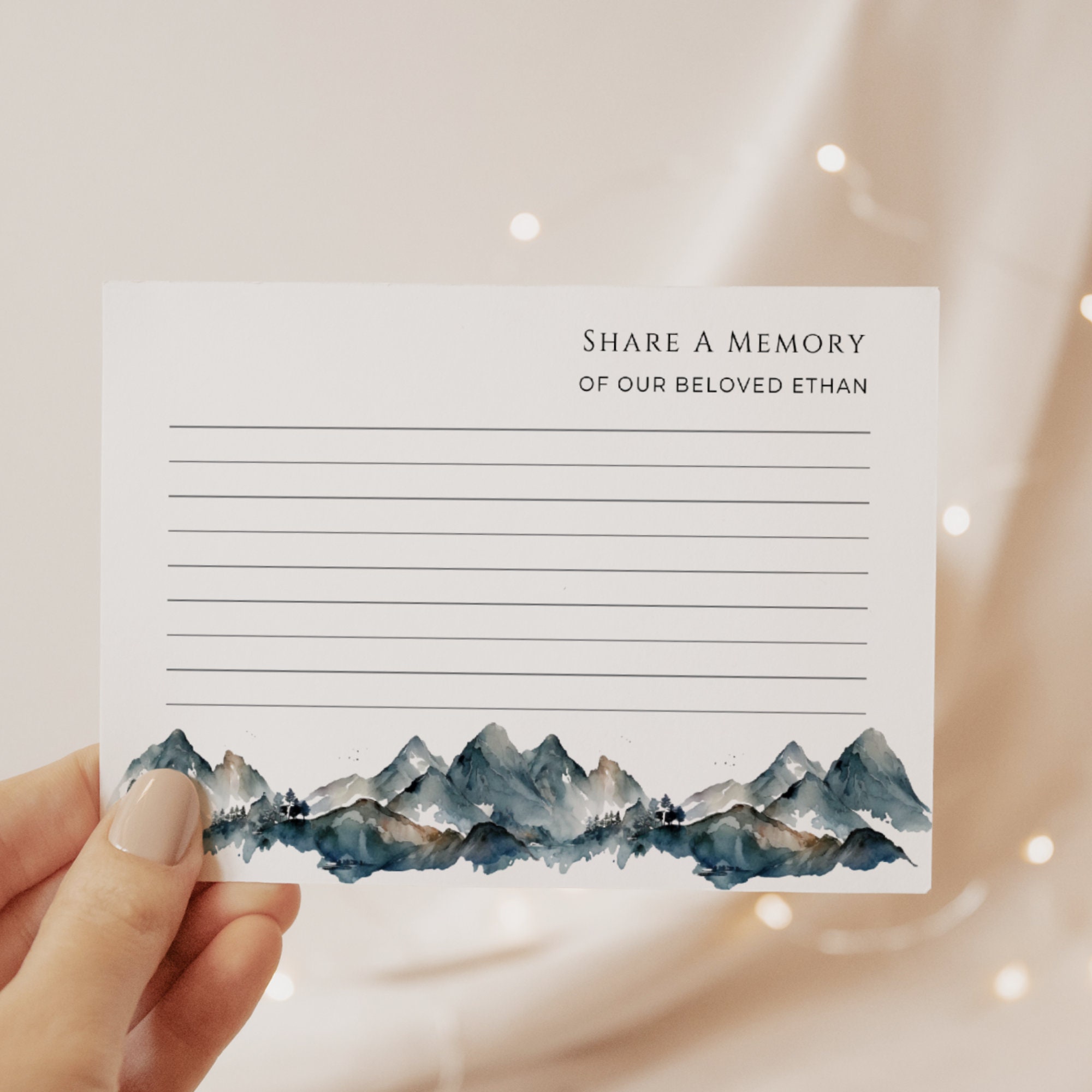Share a Memory Card Template With Photo Personalized Favorite - Etsy