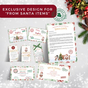 Santa Wishlist Letter Bundle, Nice List, Letter From Santa, Editable ...