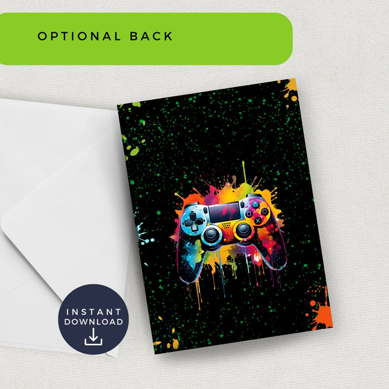 Double Digit Birthday Invite Boy, Video Game Gamer Party Editable ...