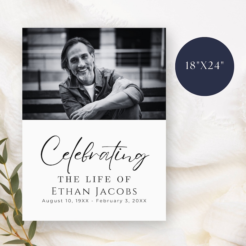 Celebration of Life | Memorial Board | Collage Poster | Easel Display ...