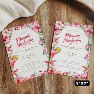 Mumu Party Invitation, Editable Digital Template, Muumuu Margarita ...