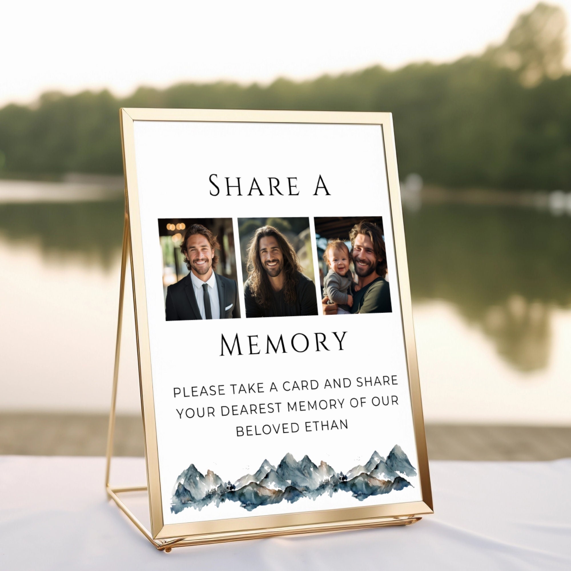 Share a Memory Card Template With Photo Personalized Favorite - Etsy