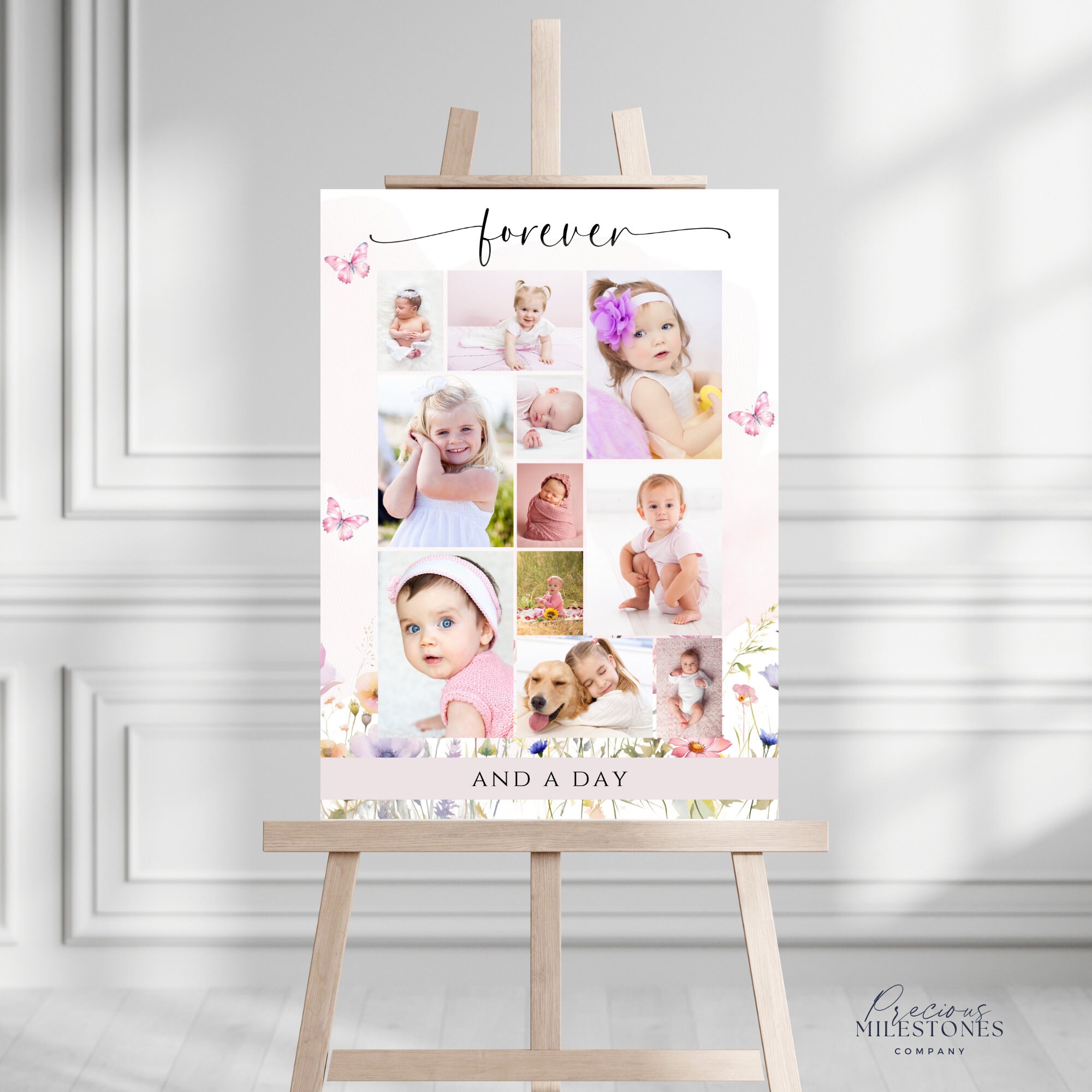 Funeral Service Photo Collage Sign Template Bundle Set of 3, Memorial ...