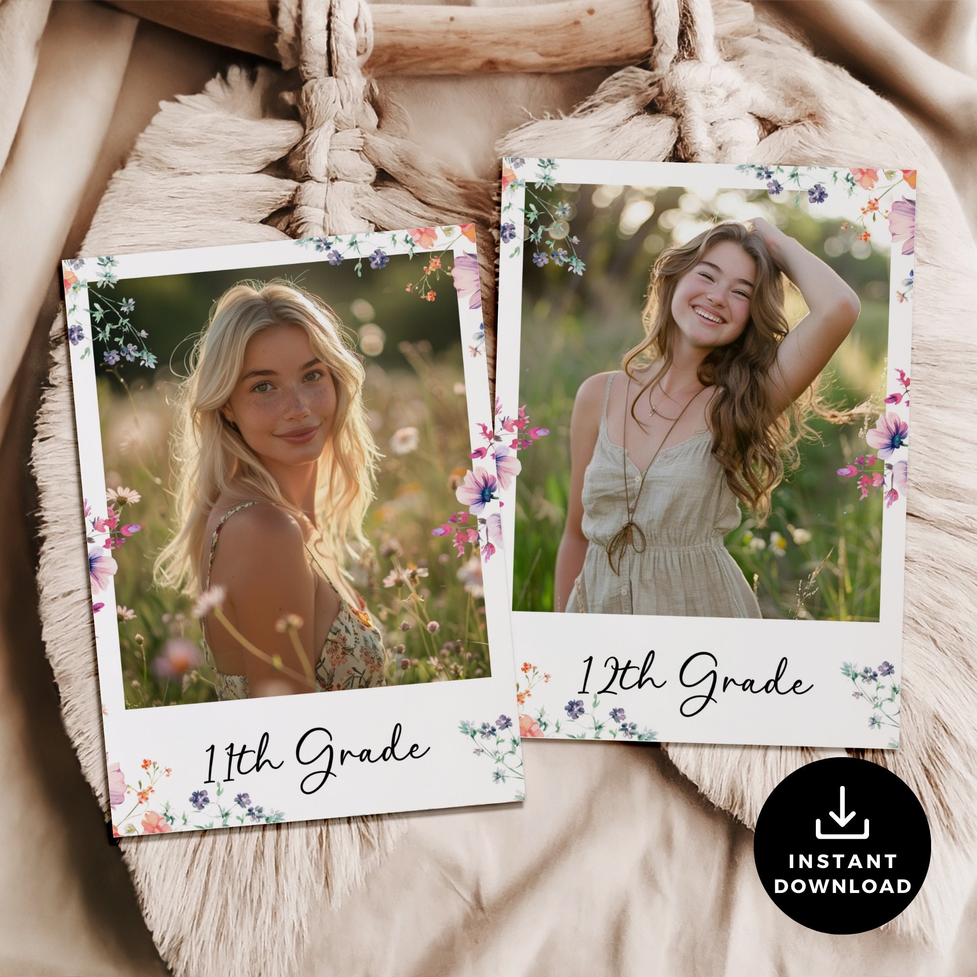 Graduation Photo Banner K-12 Template, Editable Printable, Grad Party ...