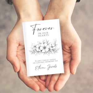 Funeral Seed Packets Custom, Printable Funeral Flower Favor Keepsake ...