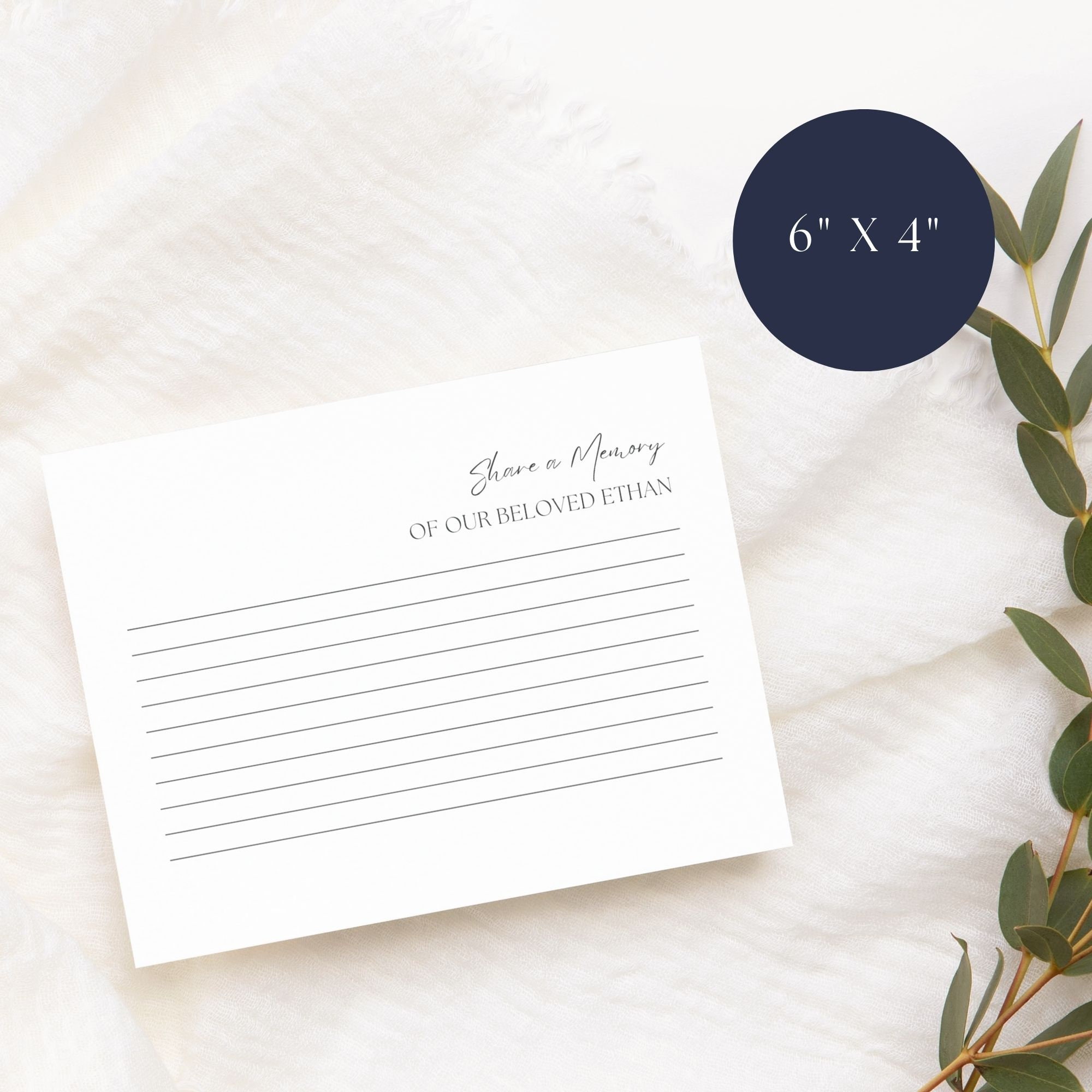 Share a Memory Card Template Personalized Favorite Memory - Etsy